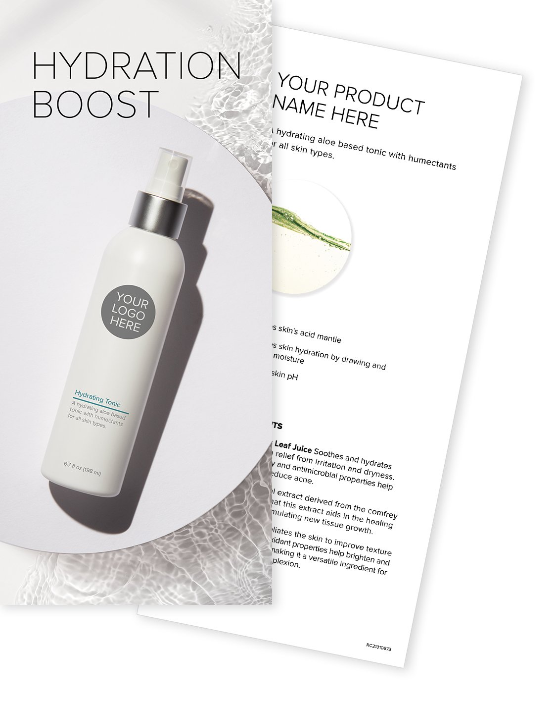 GB Counter Cards - Global Beauty Private Label Skincare